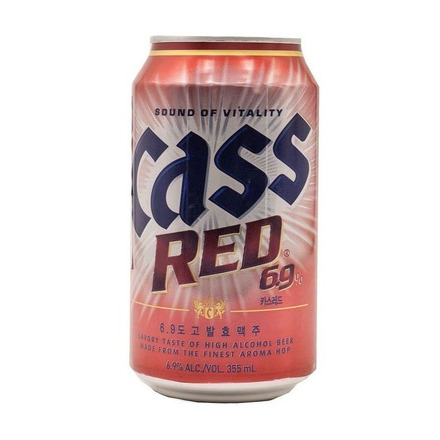 Пиво Cass Red 24 шт. цена 0,355 л 3280 руб., купить Касс Рэд в Москве ...