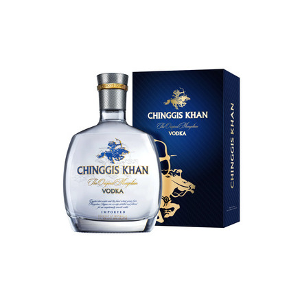 Водка Chinggis Khan цена 1 л в коробке 7620 руб., купить Чингис Хан в ...