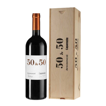 Вино Авиньонези-Капаннелле 50&50 2018 красное сухое, 1.5 л в деревянном ящике - купить в Москве ...